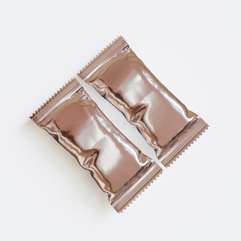 Bar Packaging White Food Wrapper on White Background Stock Illustration ...