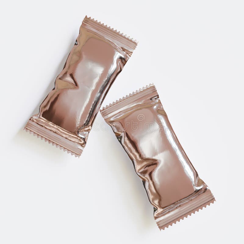 Bar Packaging White Food Wrapper on White Background Stock Illustration ...