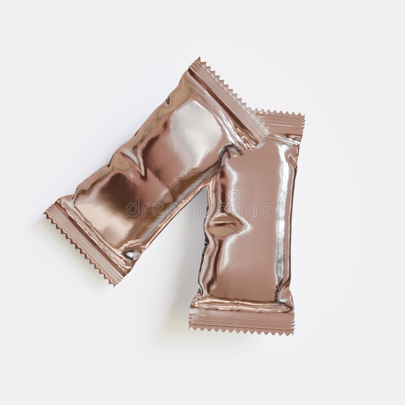 Bar Packaging White Food Wrapper on White Background Stock Illustration ...