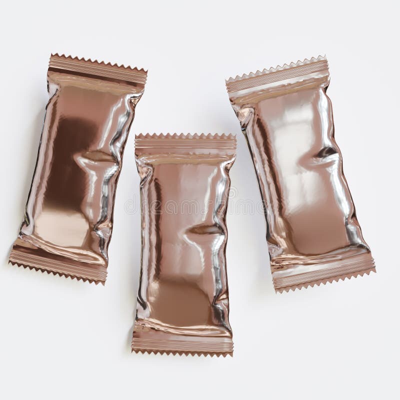 Bar Packaging White Food Wrapper on White Background Stock Illustration ...