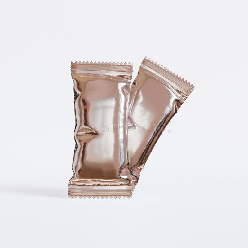 Bar Packaging White Food Wrapper on White Background Stock Illustration ...