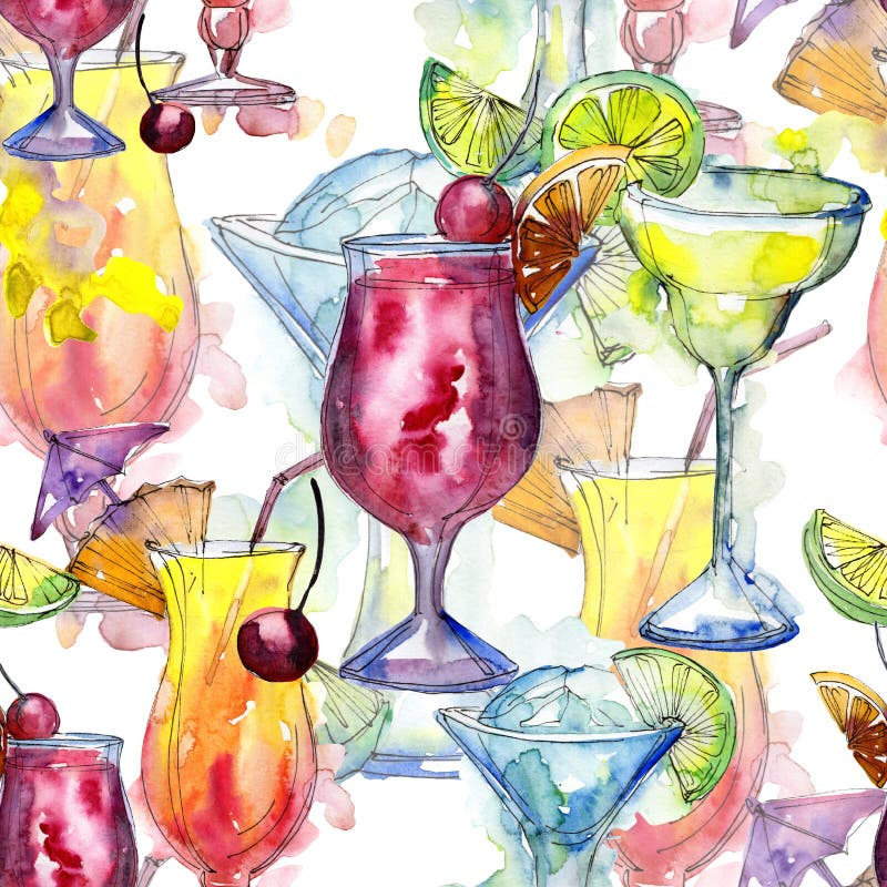 Cocktail Border Stock Illustrations – 1,697 Cocktail Border Stock ...