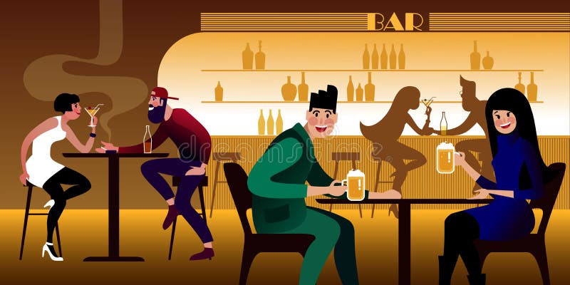 People Socialising Stock Illustrations – 86 People Socialising Stock ...