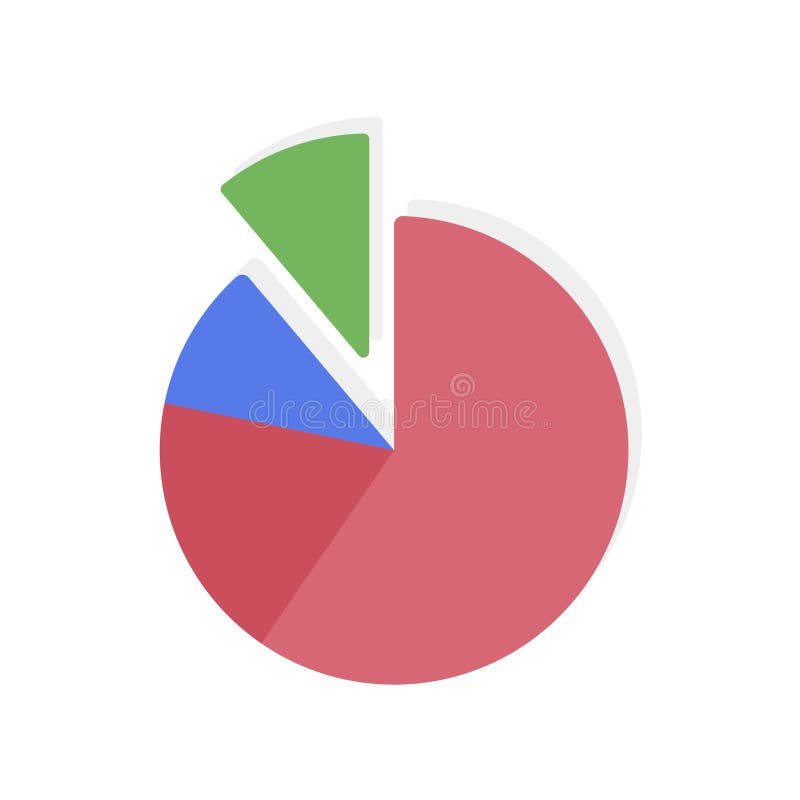 Bar Pie Graph Chart on White Background. Vector Illustration in Trendy ...