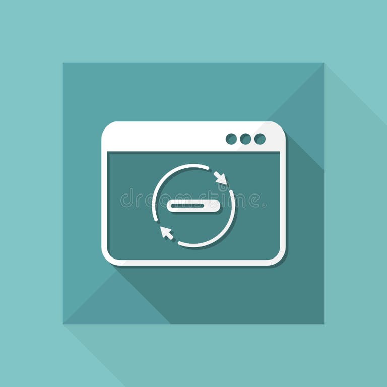 Bar progress computer icon stock vector. Illustration of makeover ...