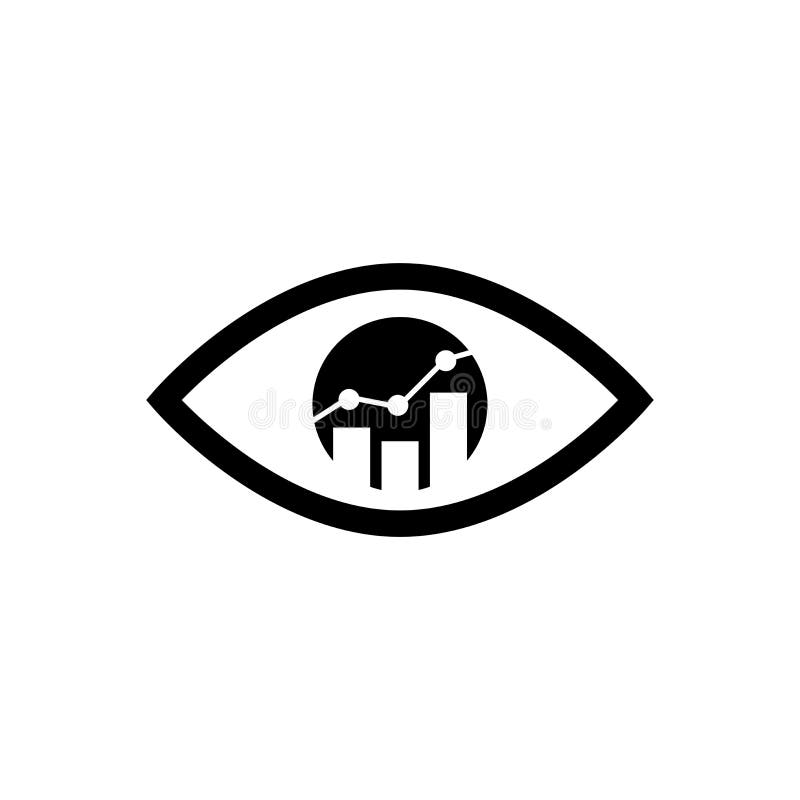 Bar Raise Inside the Eye. Isolated Vector Illustration Stock ...