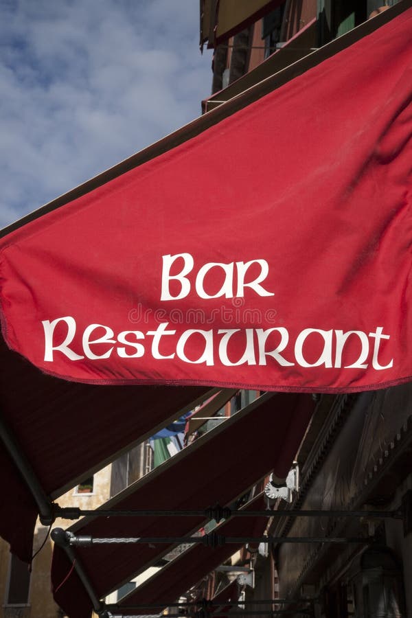 Bar and Restaurant Sign stock photo. Image of sign, restaurant - 57032328