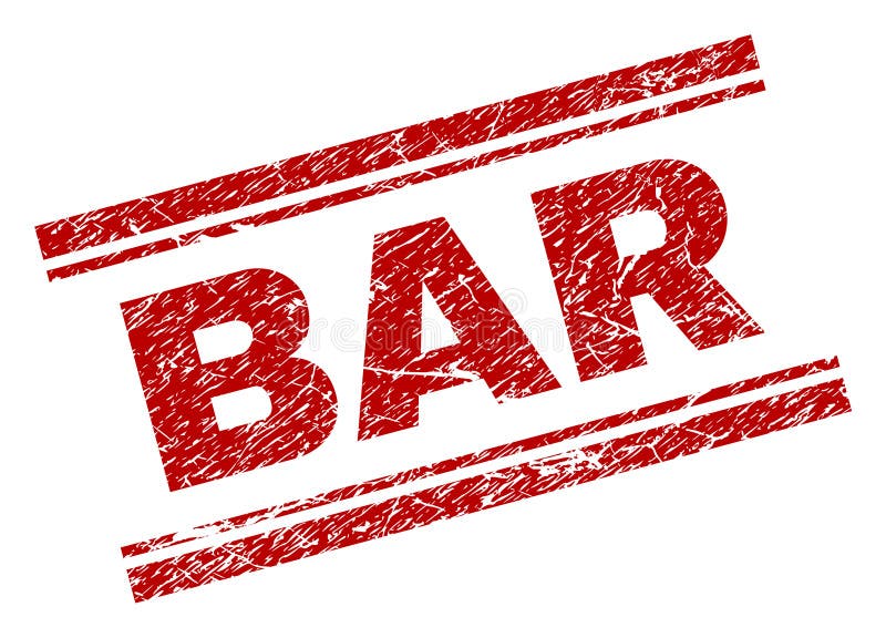 Grunge Textured BAR Stamp Seal Stock Vector - Illustration of draft ...
