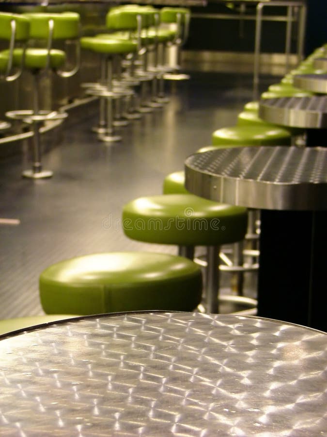 Bar seating stock image. Image of interior, steel, green - 396291