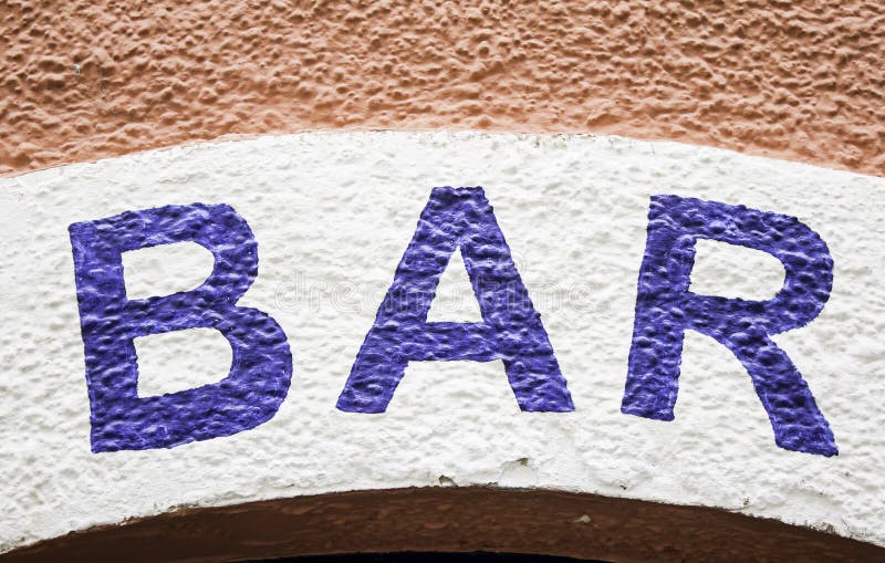 Bar sign stock image. Image of decorative, graphic, design - 60819399