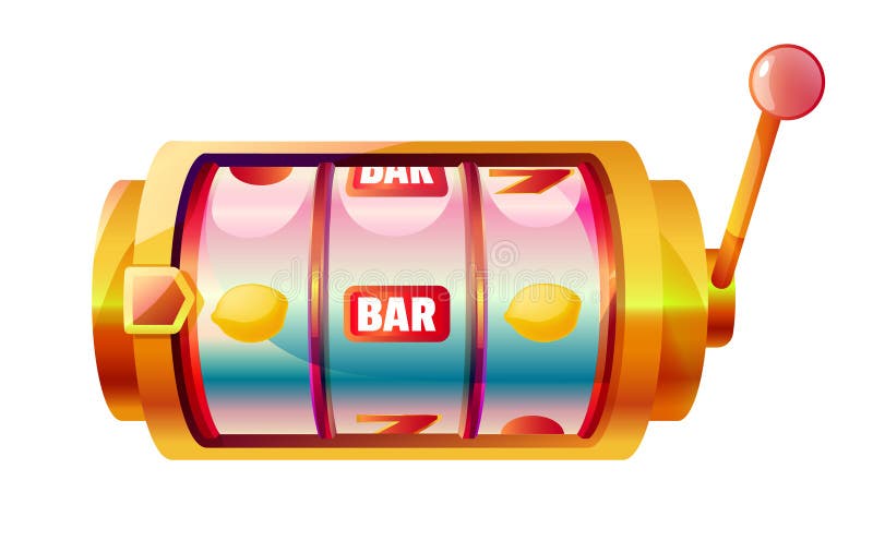 Slot Machine on Shiny Background Stock Vector - Illustration of blue ...