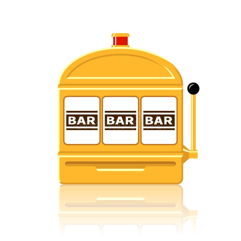 Bar Slot Machine Icon Vector Illustration Stock Vector - Illustration ...