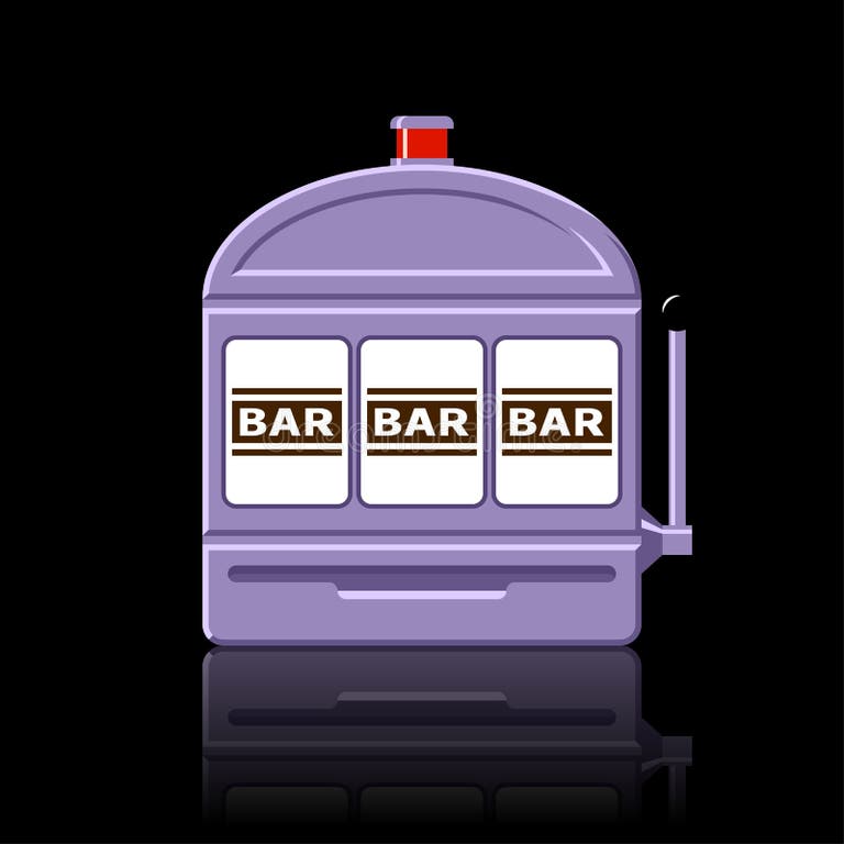 Bar Slot Machine Icon Vector Illustration Stock Vector - Illustration ...