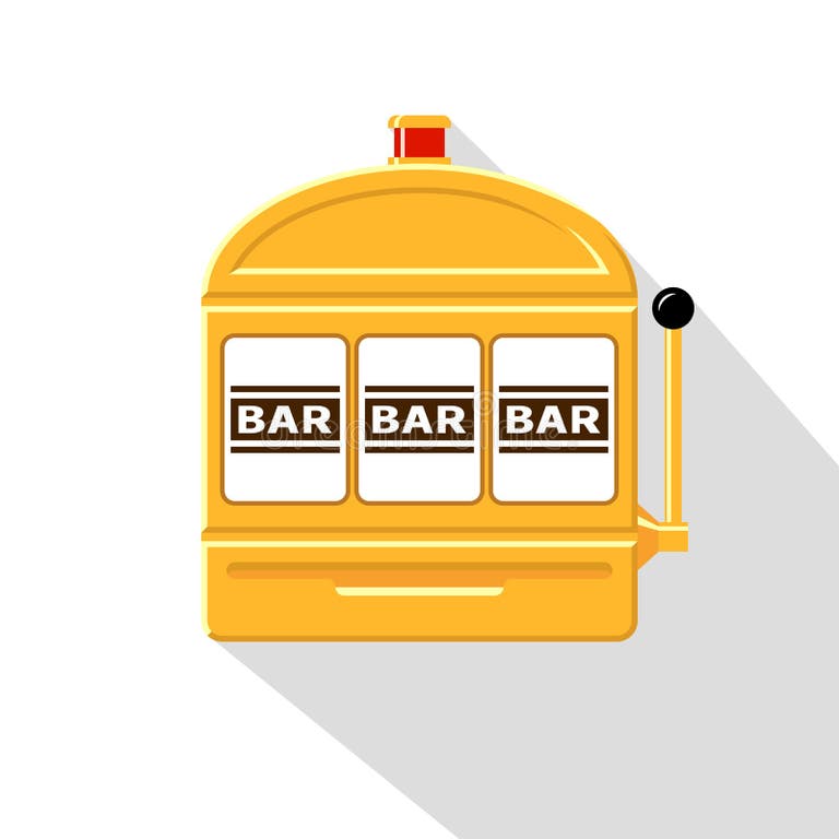 Bar Slot Machine Icon Vector Illustration Stock Vector - Illustration ...