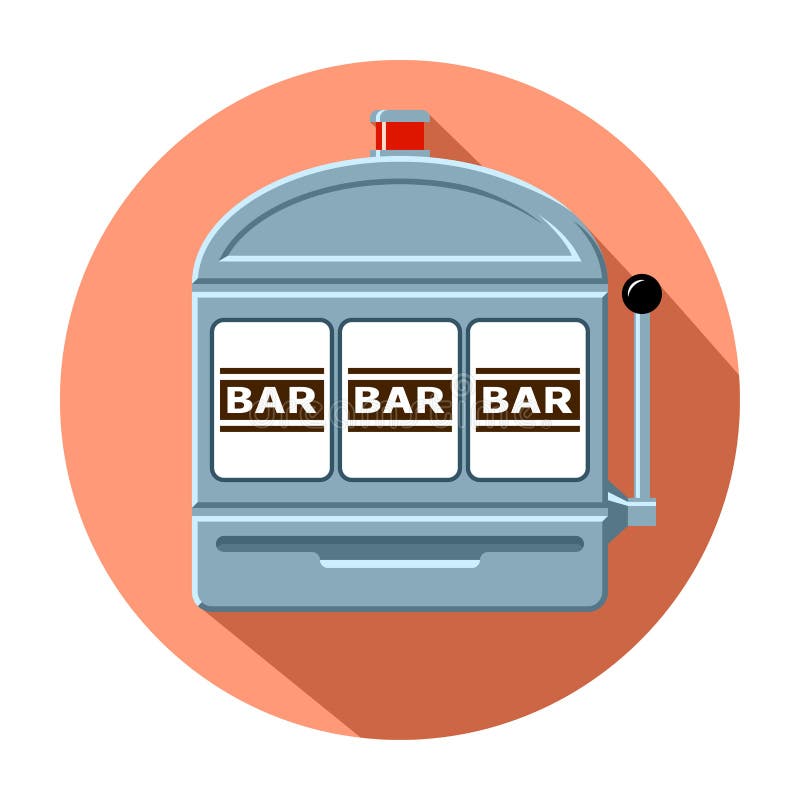 Bar Slot Machine Icon Vector Illustration Stock Vector - Illustration ...