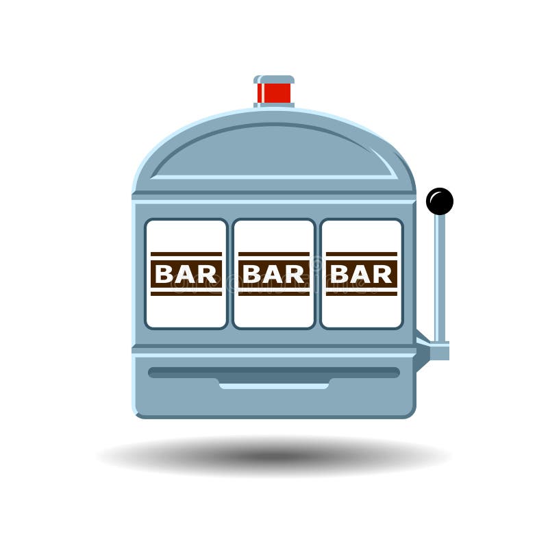 Bar Slot Machine Icon Vector Illustration Stock Vector - Illustration ...