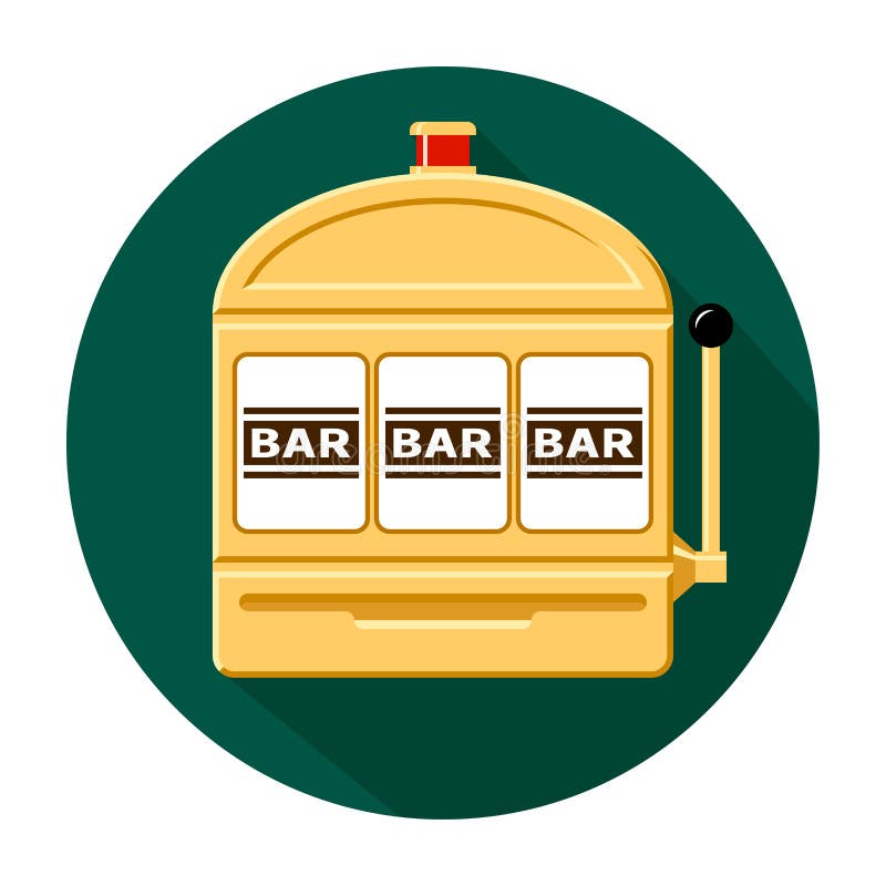 Bar Slot Machine Icon Vector Illustration Stock Vector - Illustration ...