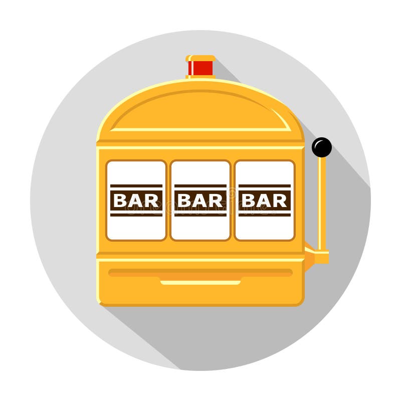 Bar Slot Machine Icon Vector Illustration Stock Vector - Illustration ...