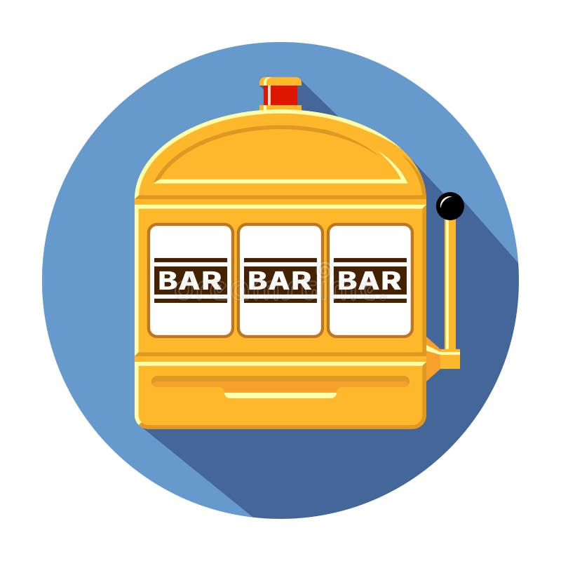 Bar Slot Machine Icon Vector Illustration Stock Vector - Illustration ...