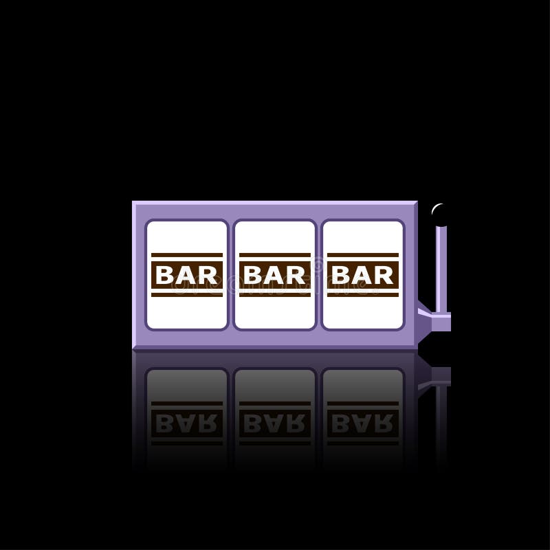 Bar Slot Reels Icon Vector Illustration Stock Vector - Illustration of ...