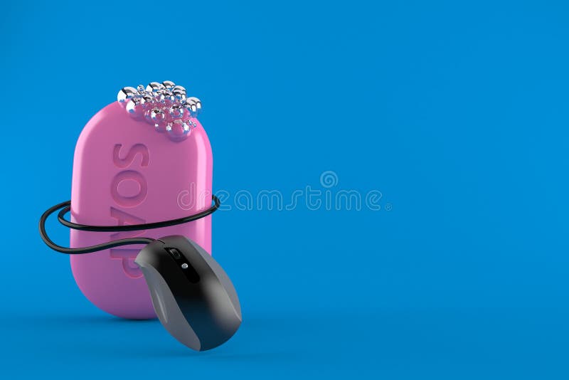 Bar of Soap with Computer Mouse Stock Illustration - Illustration of ...