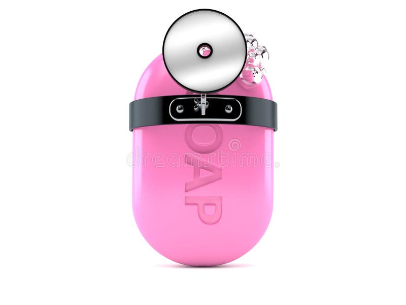 Bar of Soap with Doctor Mirror Stock Illustration - Illustration of ...