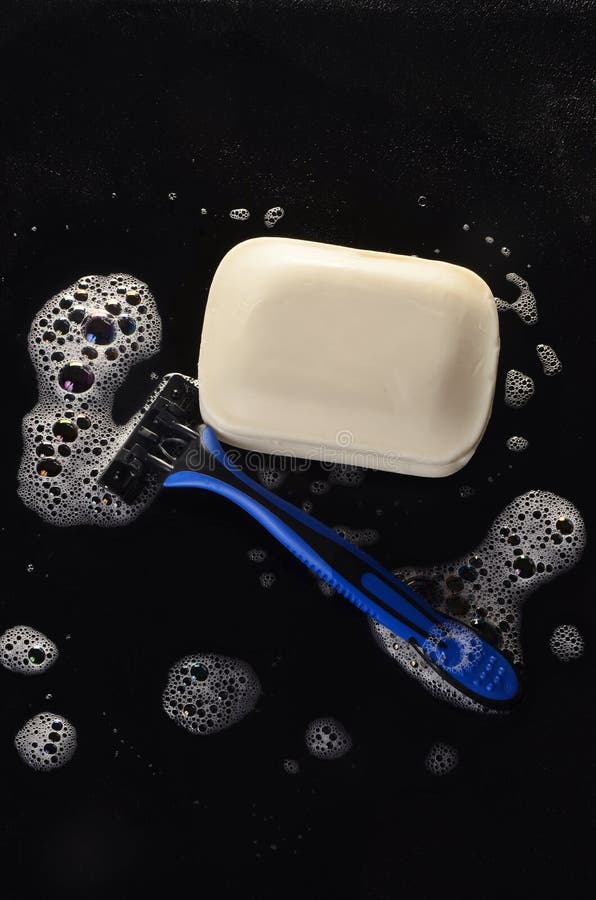 Bar Soap and a Razor stock photo. Image of blade, white - 33401894