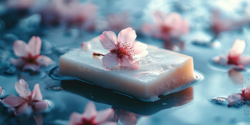 Soap on puddle stock image. Image of water, serene, peaceful - 378371467