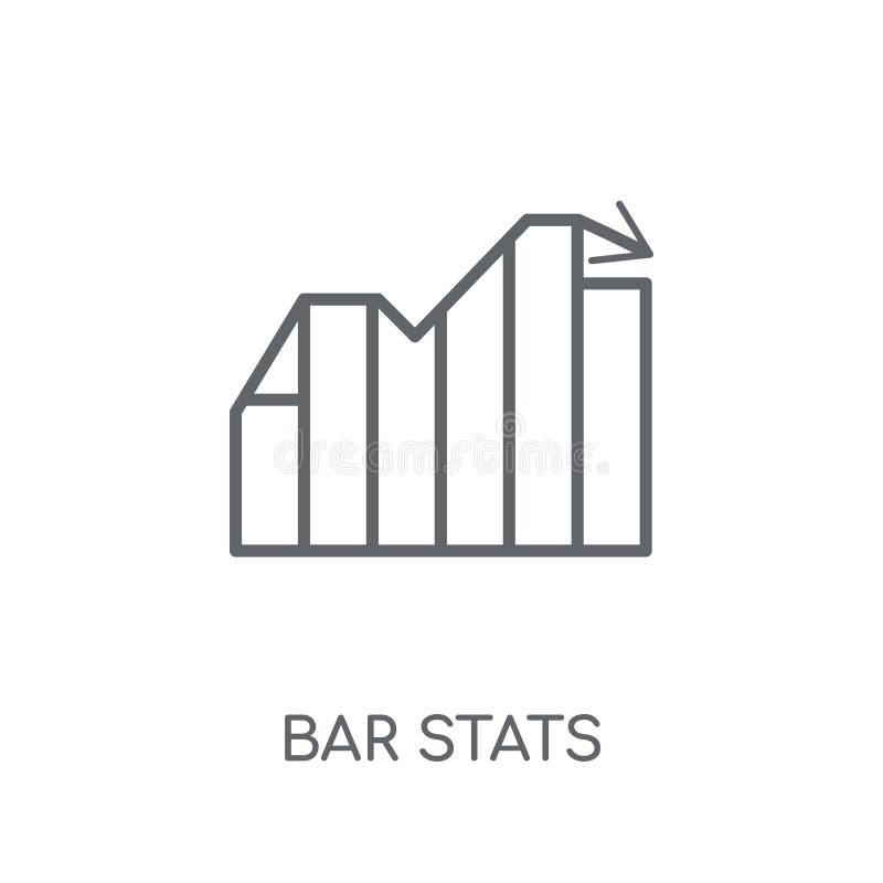 Stats Icon Vector Isolated on White Background, Stats Sign Stock Vector ...
