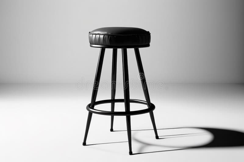 Bar Stool on a White Background. Generative AI Stock Illustration ...