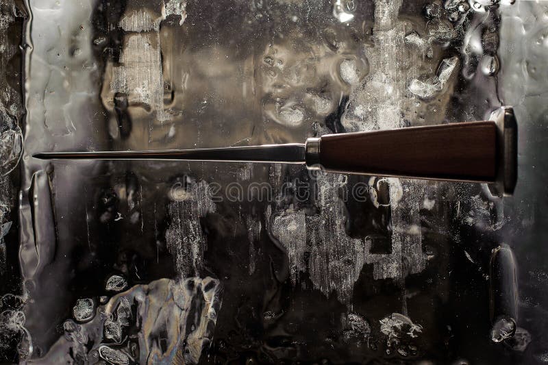 Bar tool Ice pick stock photo. Image of wood, objects - 73678256