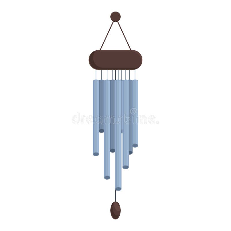 Bar Wind Chime Icon Cartoon Vector. Vacation Morning Stock Vector ...