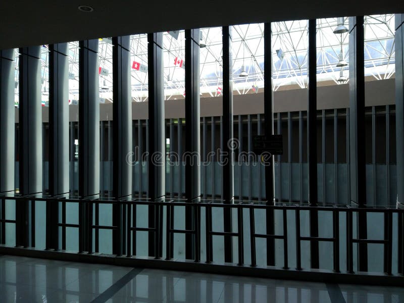 Grill Windows Frame Inside of the Museum Editorial Photo - Image of ...