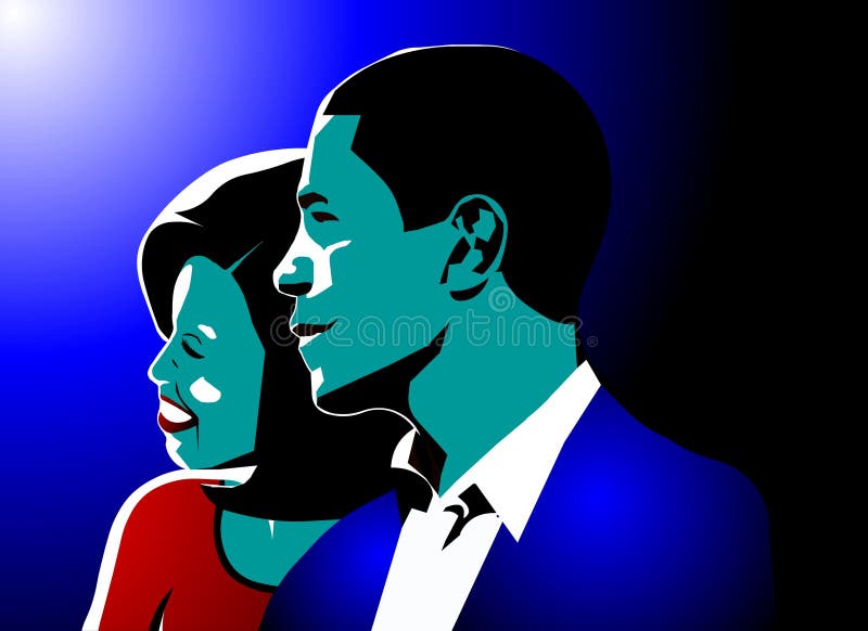 Barack Obama illustration editorial photo. Illustration of elected ...