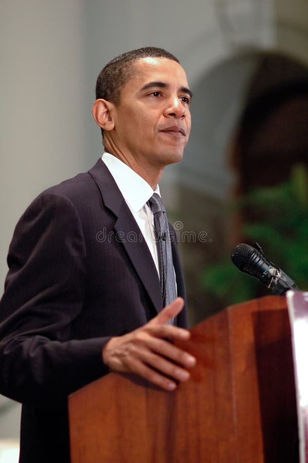 Barack Obama editorial stock image. Image of talk, senator - 9320624