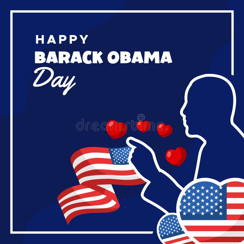 Barack Obama Day Celebration Event Vector Design Editorial Stock Photo ...