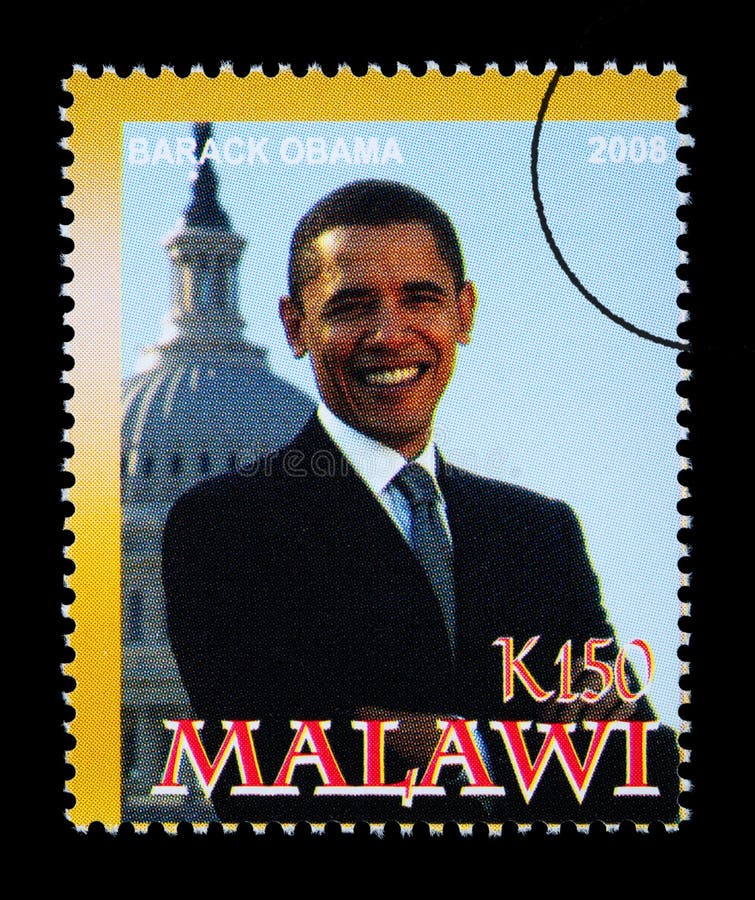 Barack Obama Postage Stamp photographie éditorial. Image du homme ...
