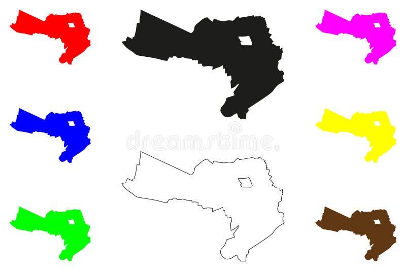 Baran City (Republic of India, State of Rajasthan) Map Vector ...