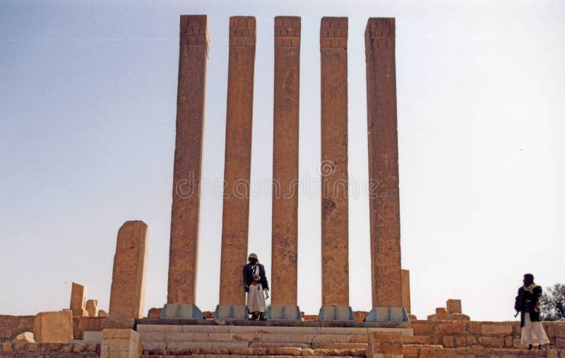 Baran temple editorial image. Image of temple, yemen - 40050535