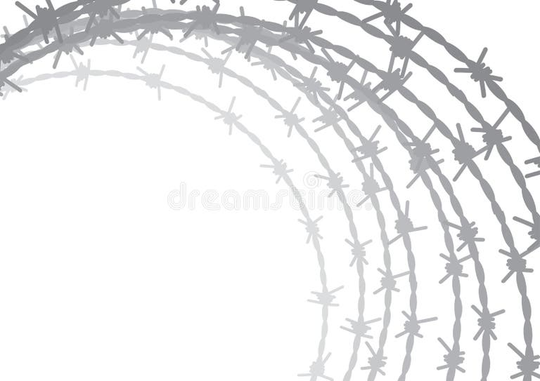 Barbed Coil Wire Stock Illustrations – 206 Barbed Coil Wire Stock ...