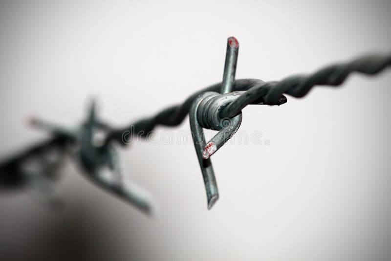 Barb Wire on a Desert Landscape Stock Image - Image of syria, heights ...
