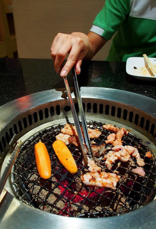 Barbacoa coreana foto de archivo. Imagen de cena, llama - 35862940