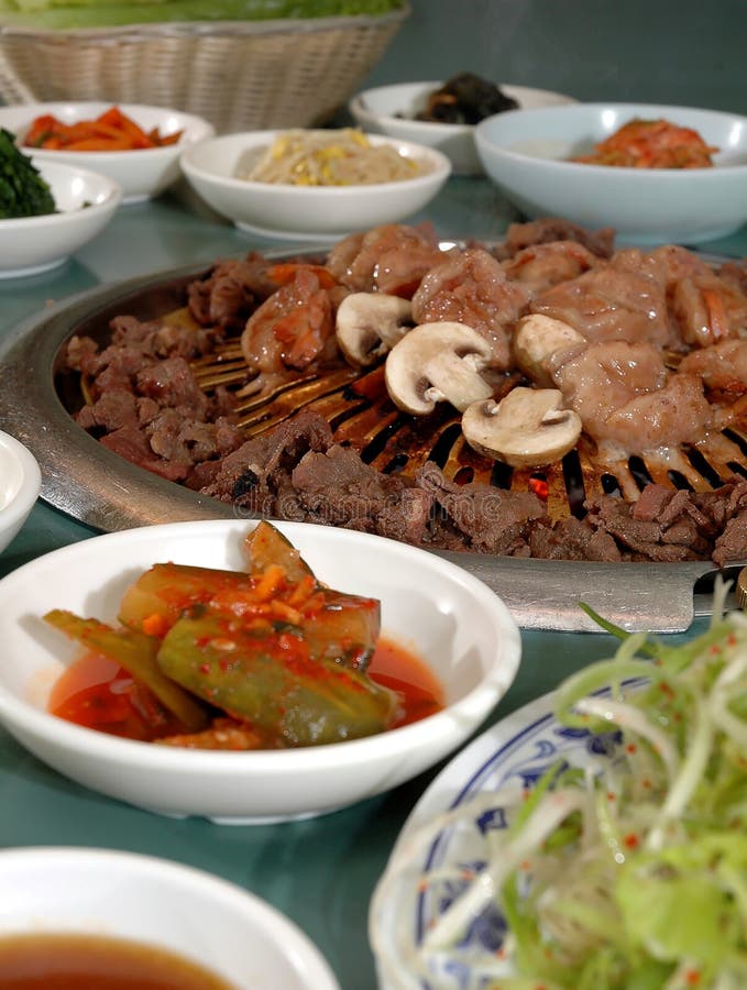 Barbacoa coreana 4 imagen de archivo. Imagen de soja, sopa - 4753795