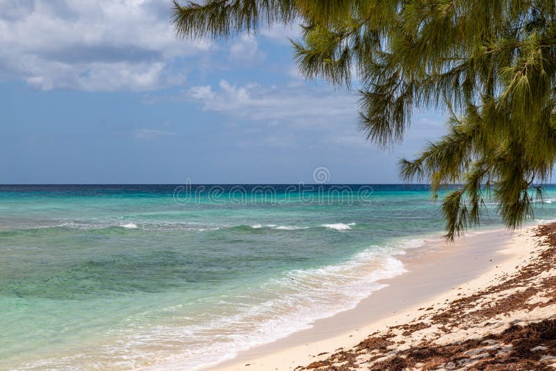 A Barbados Beach View stock photo. Image of horizon - 176441004