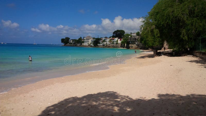 A Barbados, Caribbean Water Scene Stock Image - Image of house, clear ...