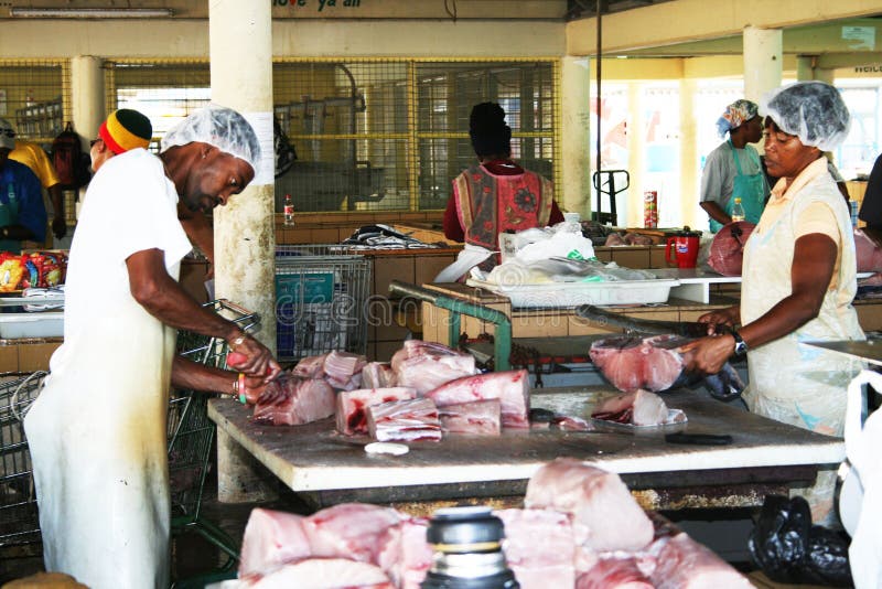 Barbados fish market editorial photography. Image of island - 32464002