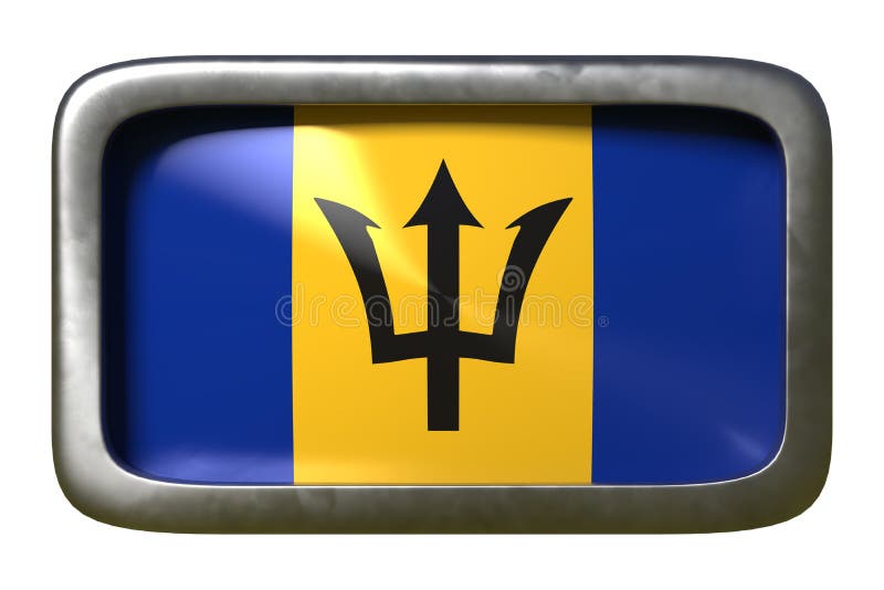 Barbados flag sign stock illustration. Illustration of flag - 148555023