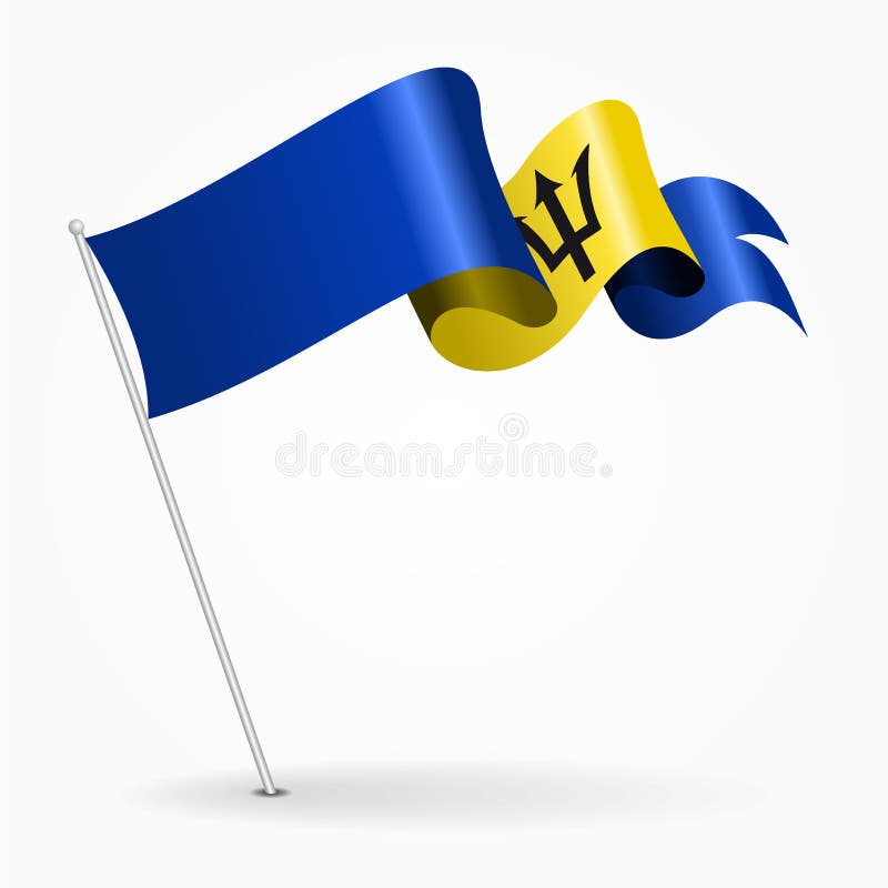 Barbados Pin Icon and Map Pointer Flag. Vector Stock Vector ... Barbados Pin Icon and Map Pointer Flag. Vector Stock Vector ...