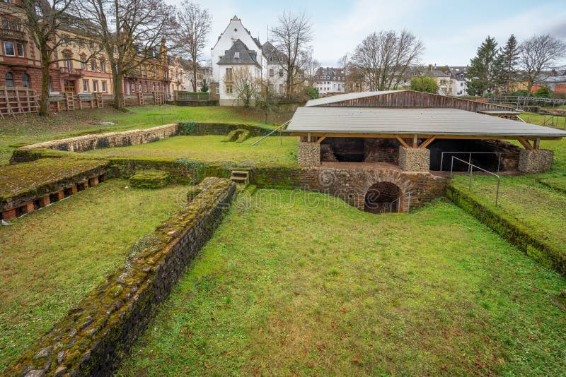 Barbara Baths - Roman Baths Complex Ruins - Trier, Germany Editorial ...