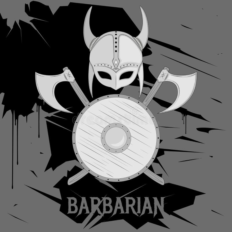 Barbarian Armored Logo Stock Illustrations – 8 Barbarian Armored Logo ...